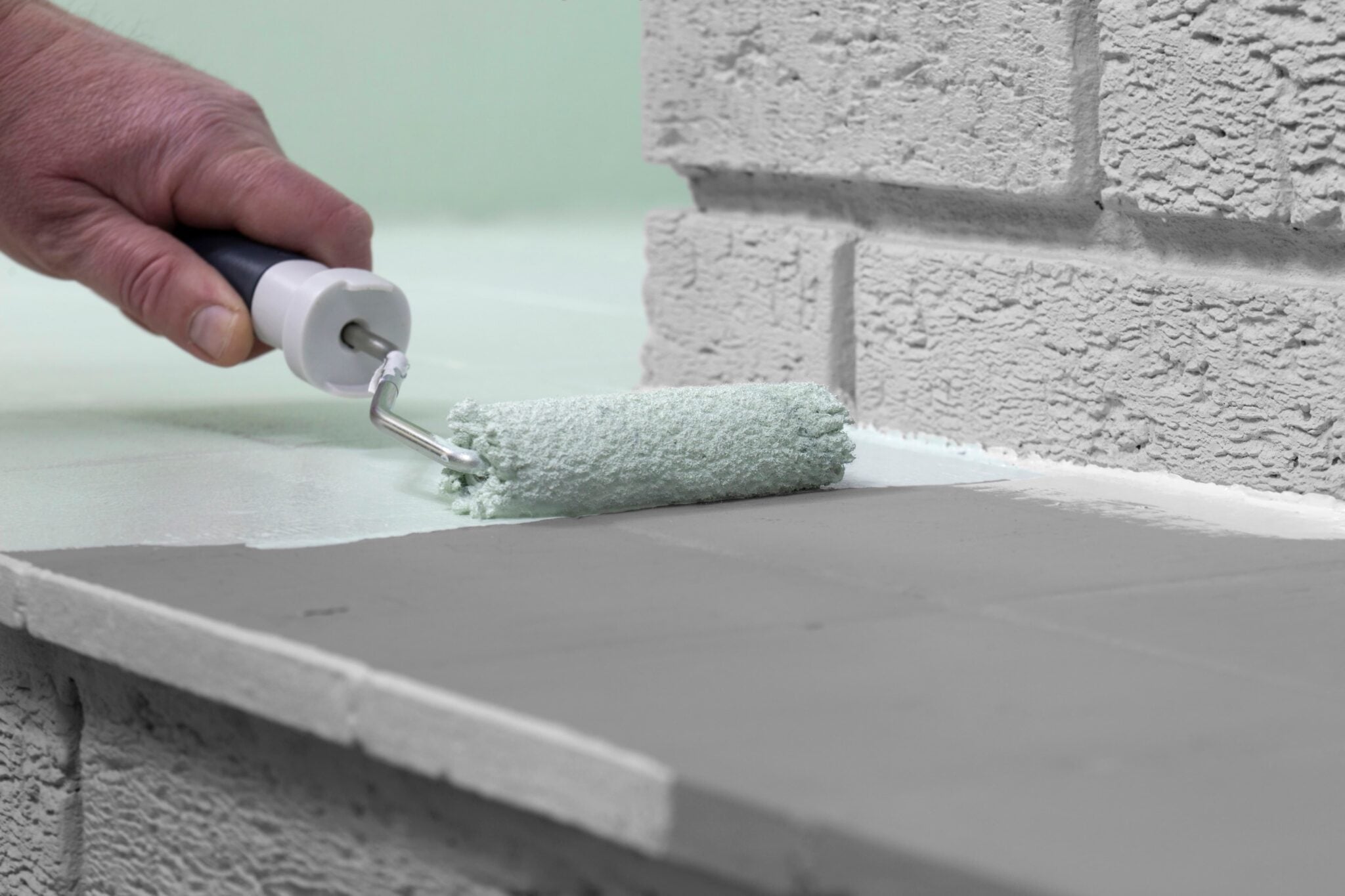 10 Gorgeous Gray Painted Brick Fireplaces - Brick-Anew